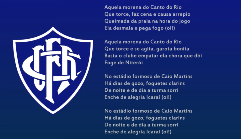 Hino do Canto do Rio Football Club (Niterói – RJ) | Arquivos de Futebol ...